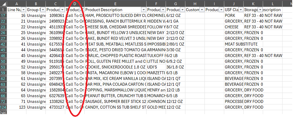 How to access a list of US Food special order items – The Melting Pot ...